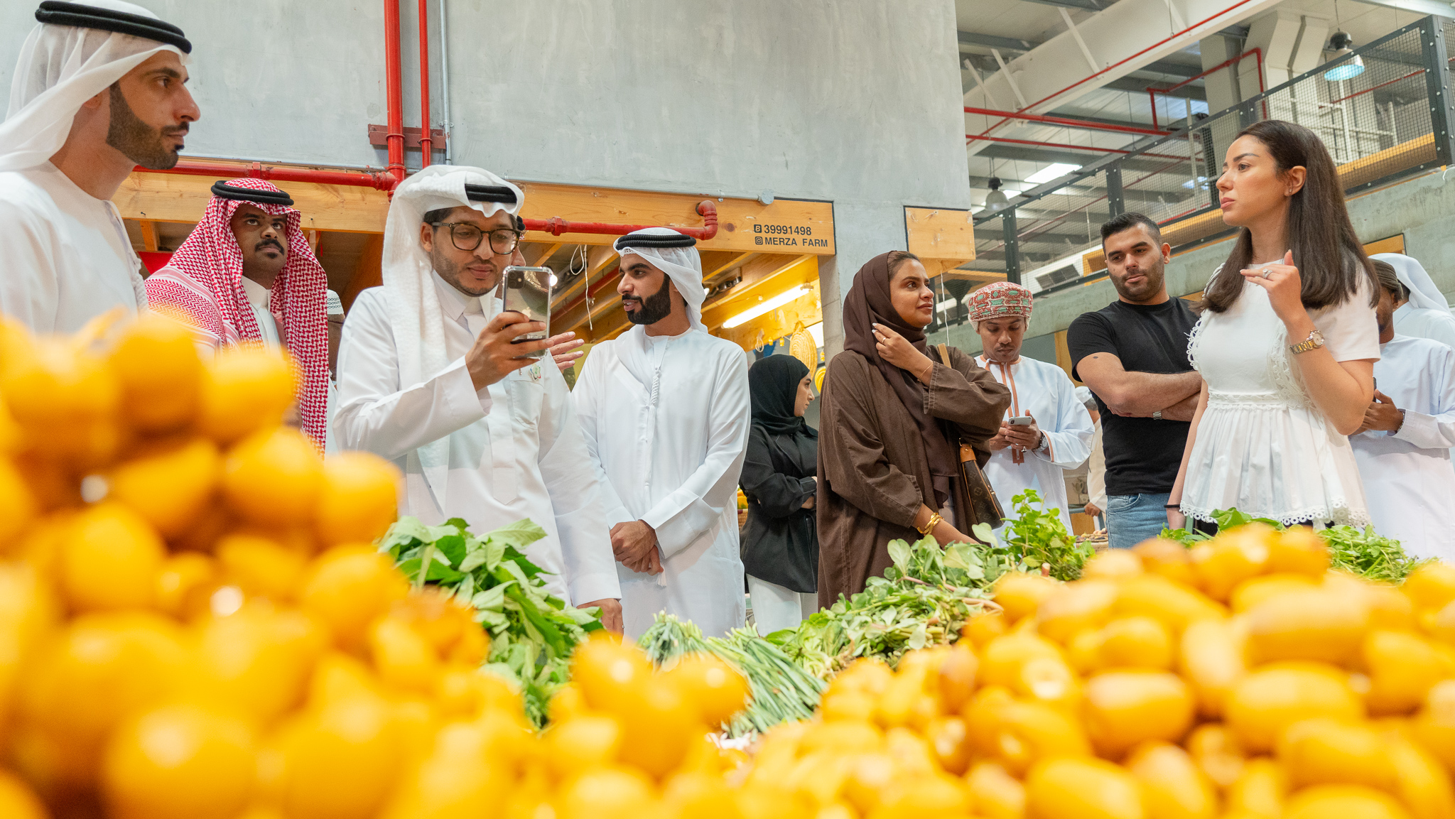 Arab delegation visits Farmers Market in Hoorat A’ali as part of a ...